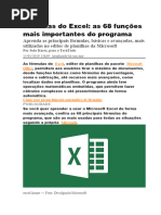 Fórmulas Excel: Inglês-Português | PDF | Desvio padrão | Variação