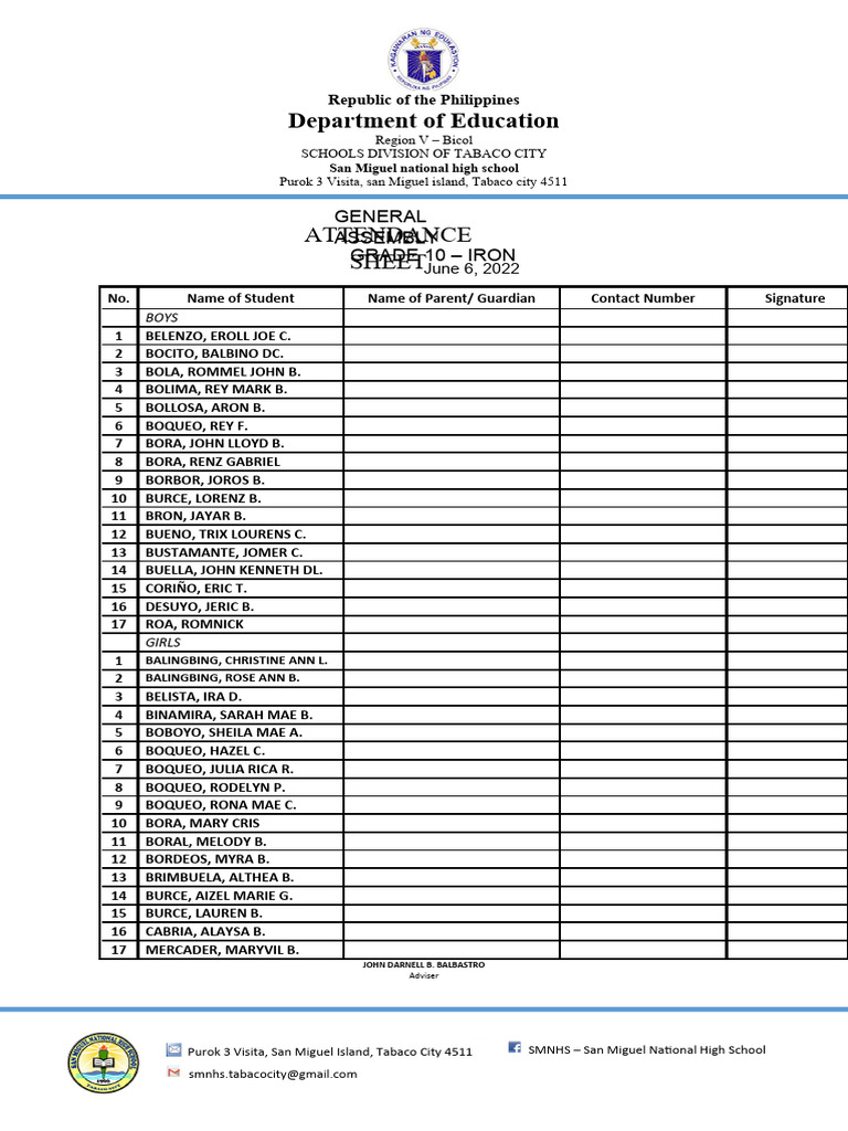General Assembly Attendance | PDF