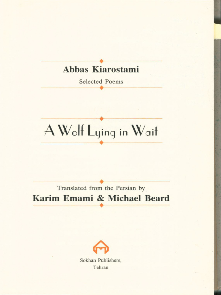 Kiarostami a Wolf Lying in Wait | PDF