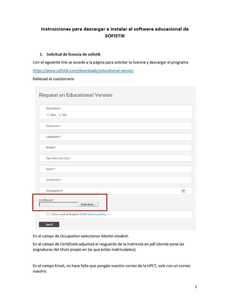 Instrucciones Instalación SOFISTIK - v3 | PDF