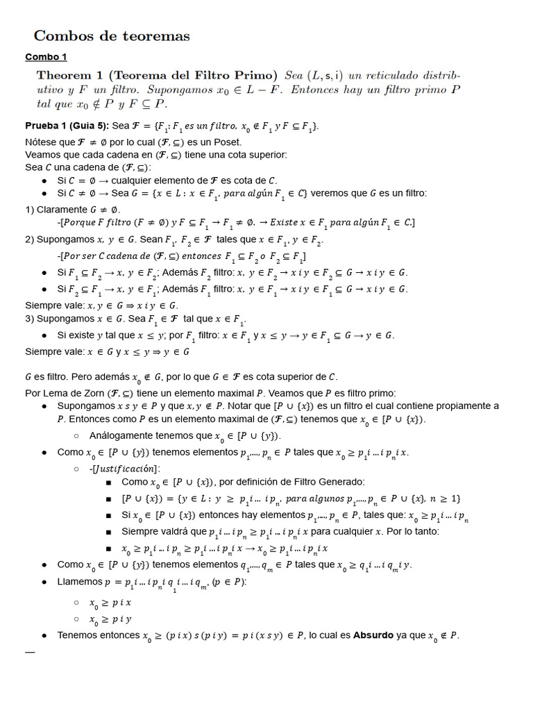 Lógica Teoremas | PDF