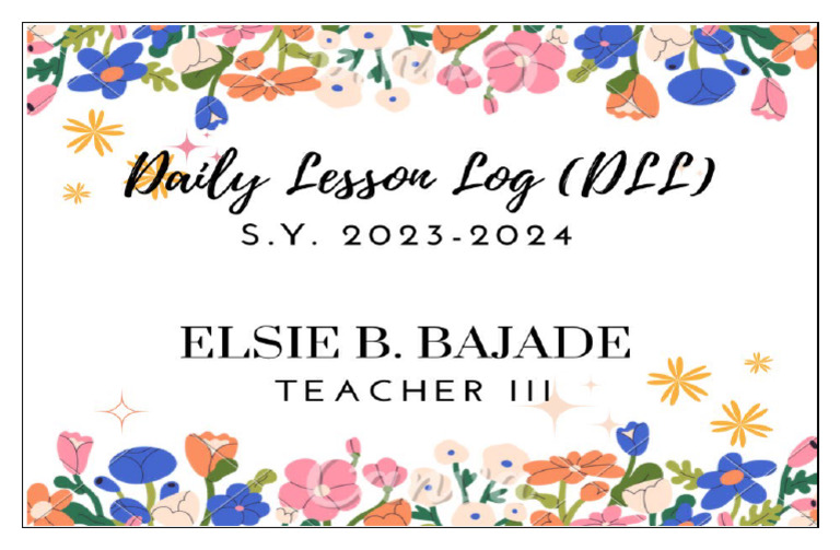 DLL Cover Page | PDF