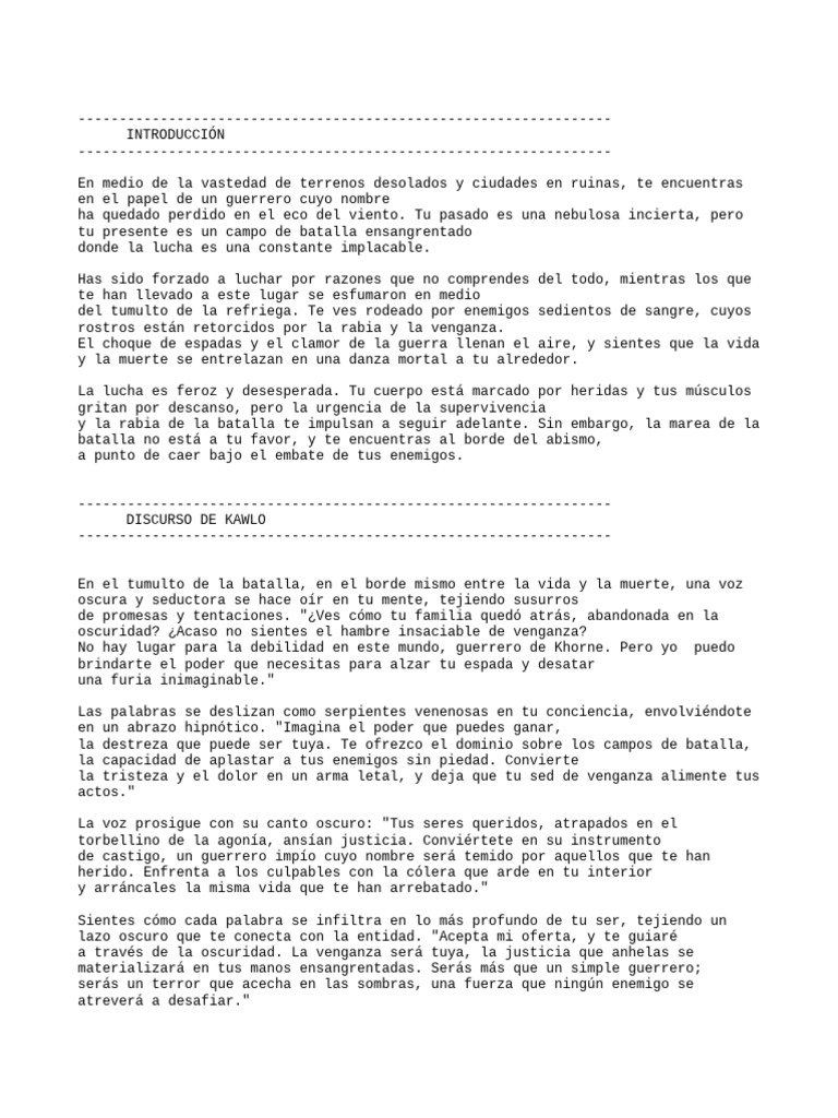 Discurso de Kawlo | PDF