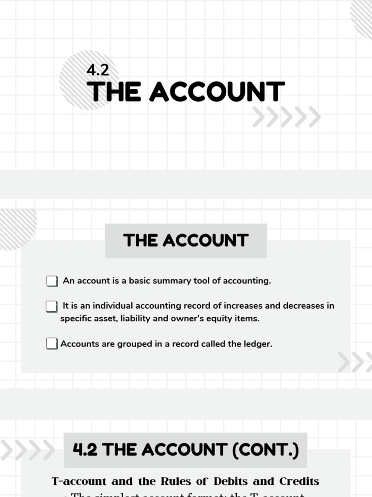 T-Accounts & Debit/Credit Rules | PDF