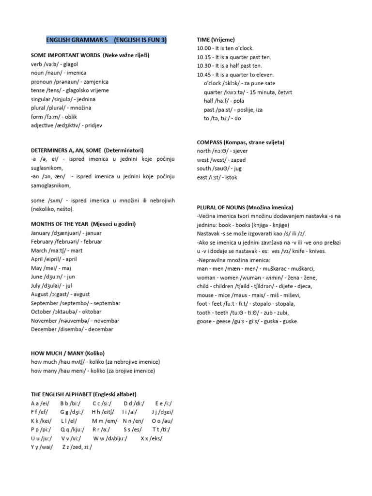 English Grammar 5 | PDF