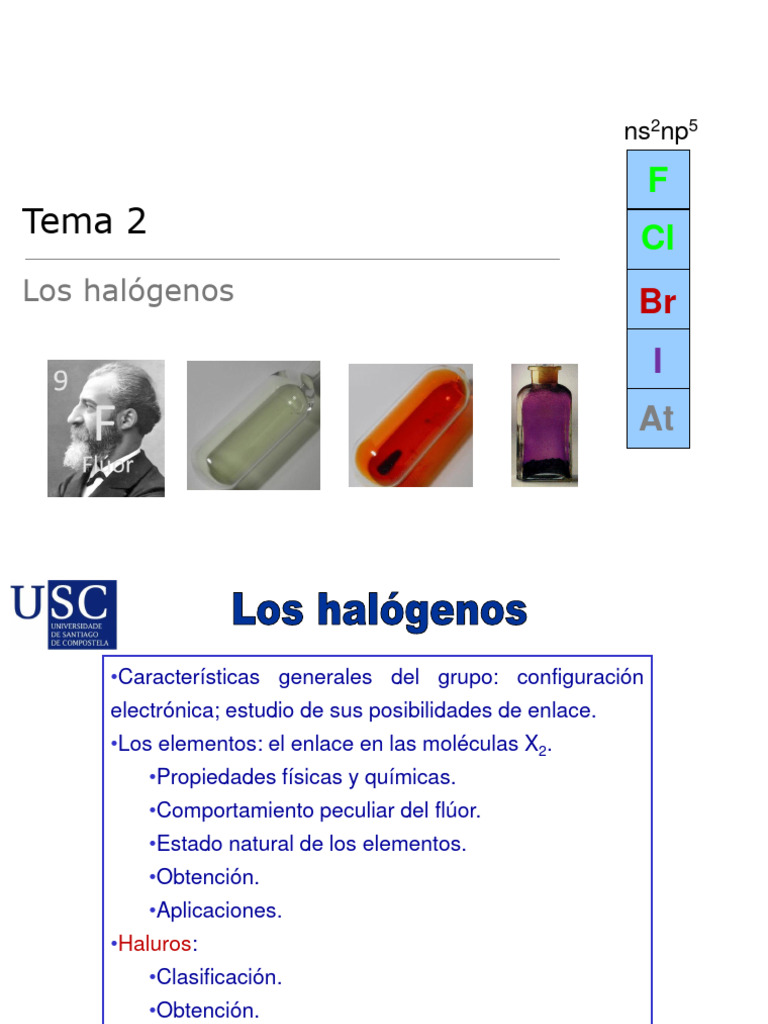 Tema 2 Halogenos | PDF