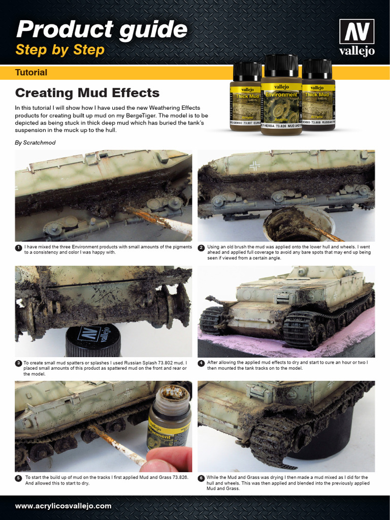 Vallejo Stepbystep Creating Mud Effects EN | PDF