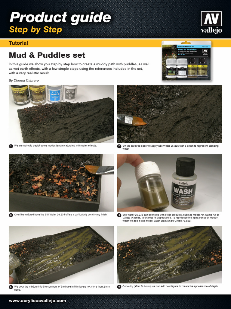 vallejo-stepbystep-mud-puddles-set-EN | PDF