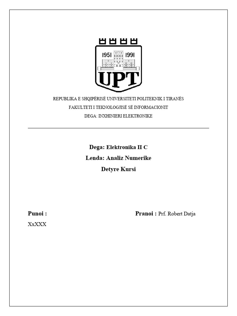 Analiz Numerike | PDF