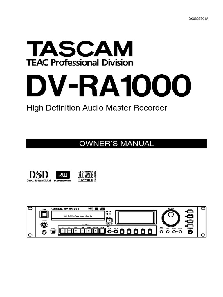 DV-RA1000 Manual | PDF