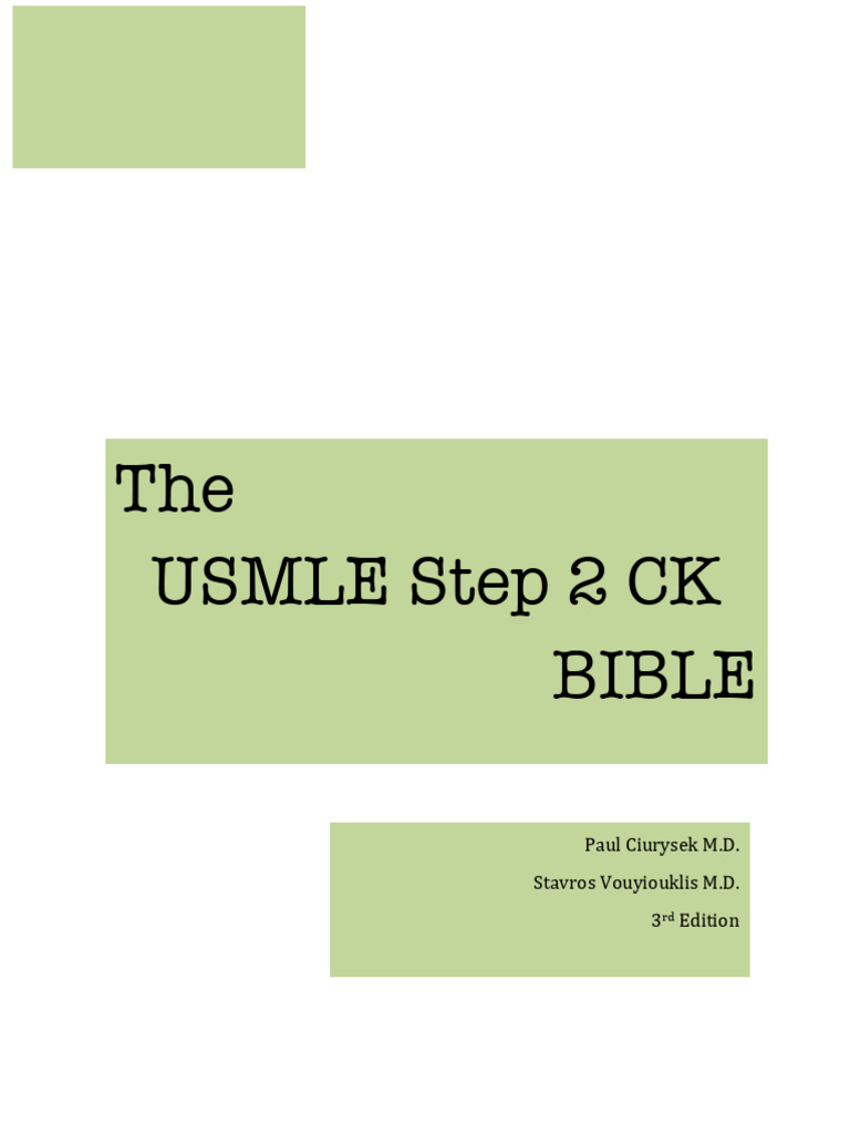 Step 2 CK Bible | PDF