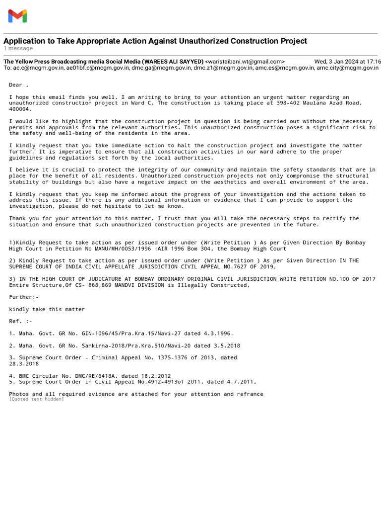 Application Maulana Azad 56 | PDF