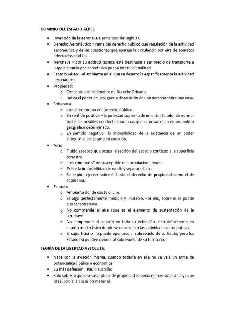 Dominio Del Espacio Aéreo | PDF