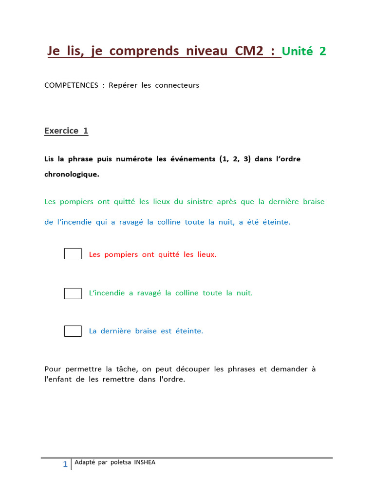 Unite 2 CM2 Lignedoc | PDF