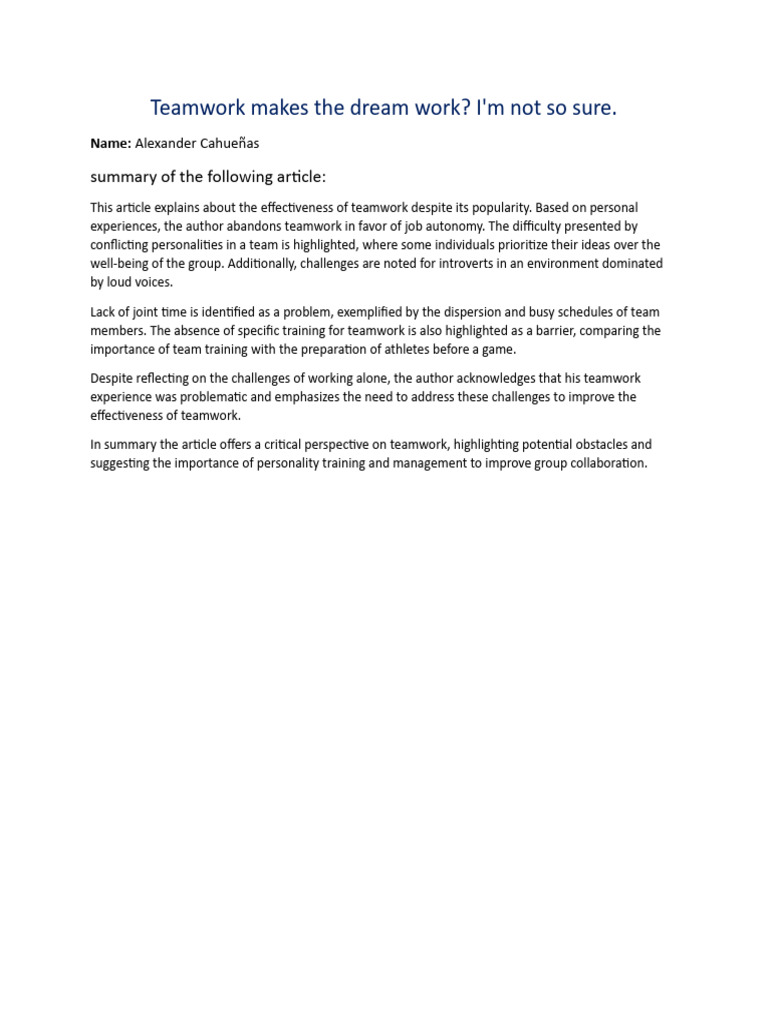 P2 Writing 1st DRAFT | PDF