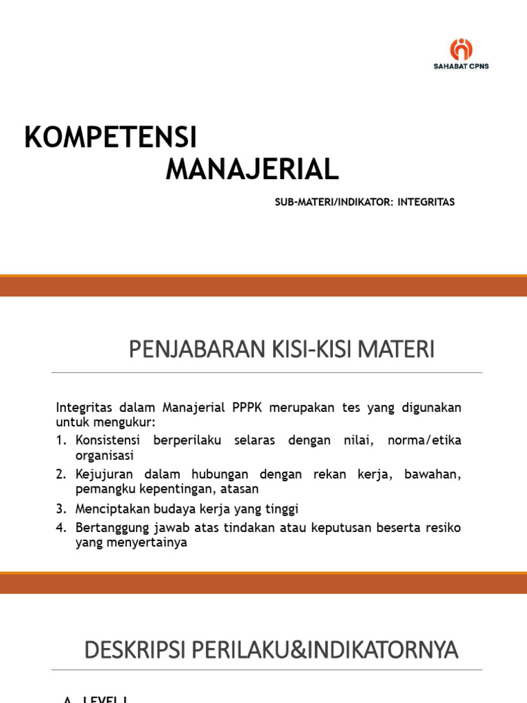Materi Integritas | PDF