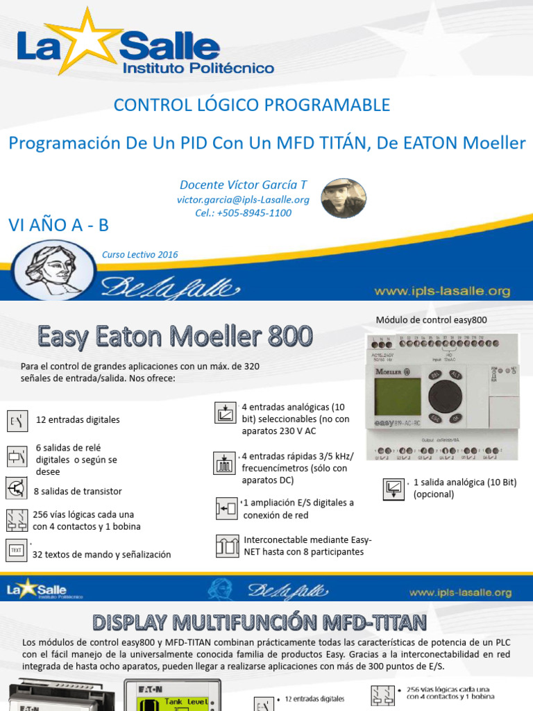 Presentación PLC Easy Moeller MDF-Titan | PDF