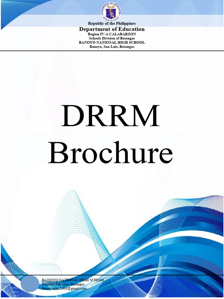 SDRRM Front Cover Page | PDF