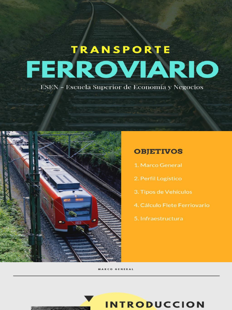 Transporte Ferroviario e Intermodal | PDF | Tren | Infraestructura de transporte
