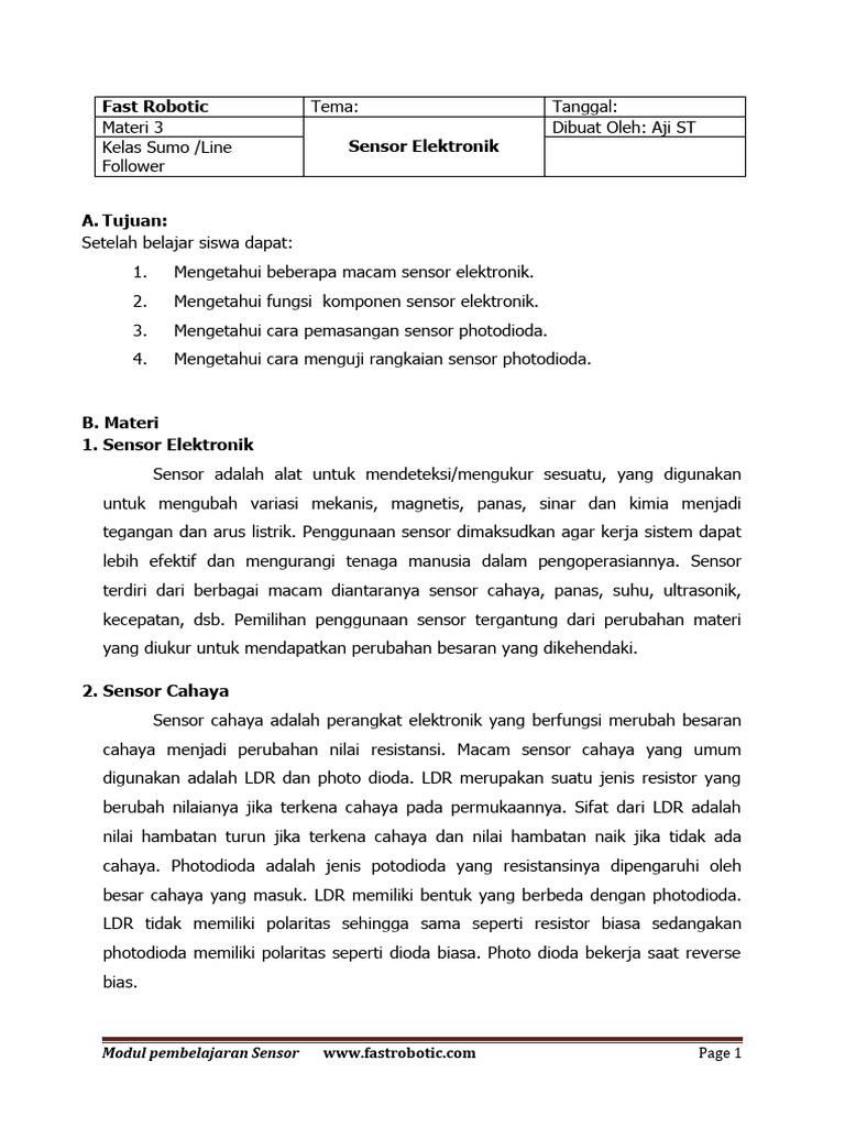 Sensor Elektronik | PDF