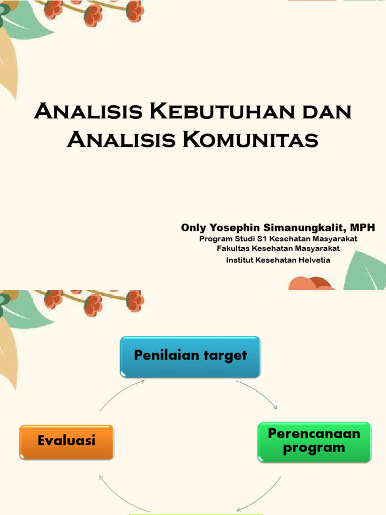 Analisis Kebutuhan Dan Analisis Komunitas | PDF