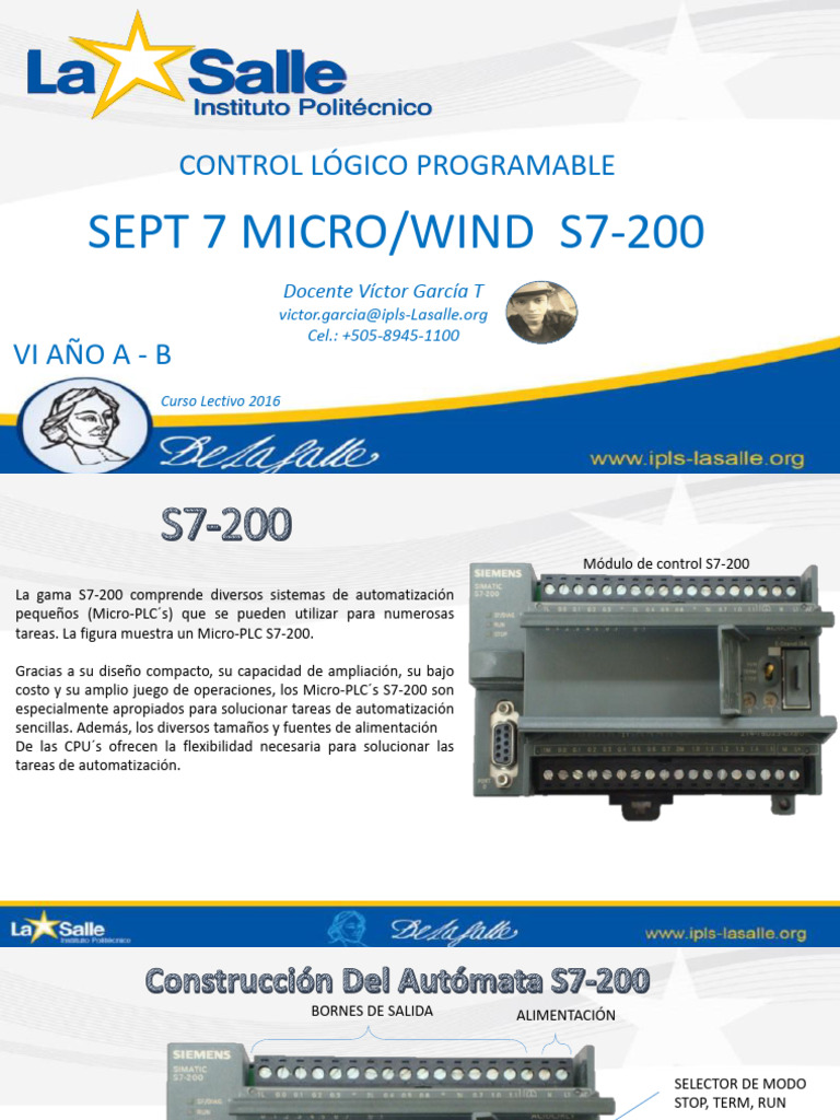 Presentación Plc S7 200 Temporizadores Pdf Controlador Lógico
