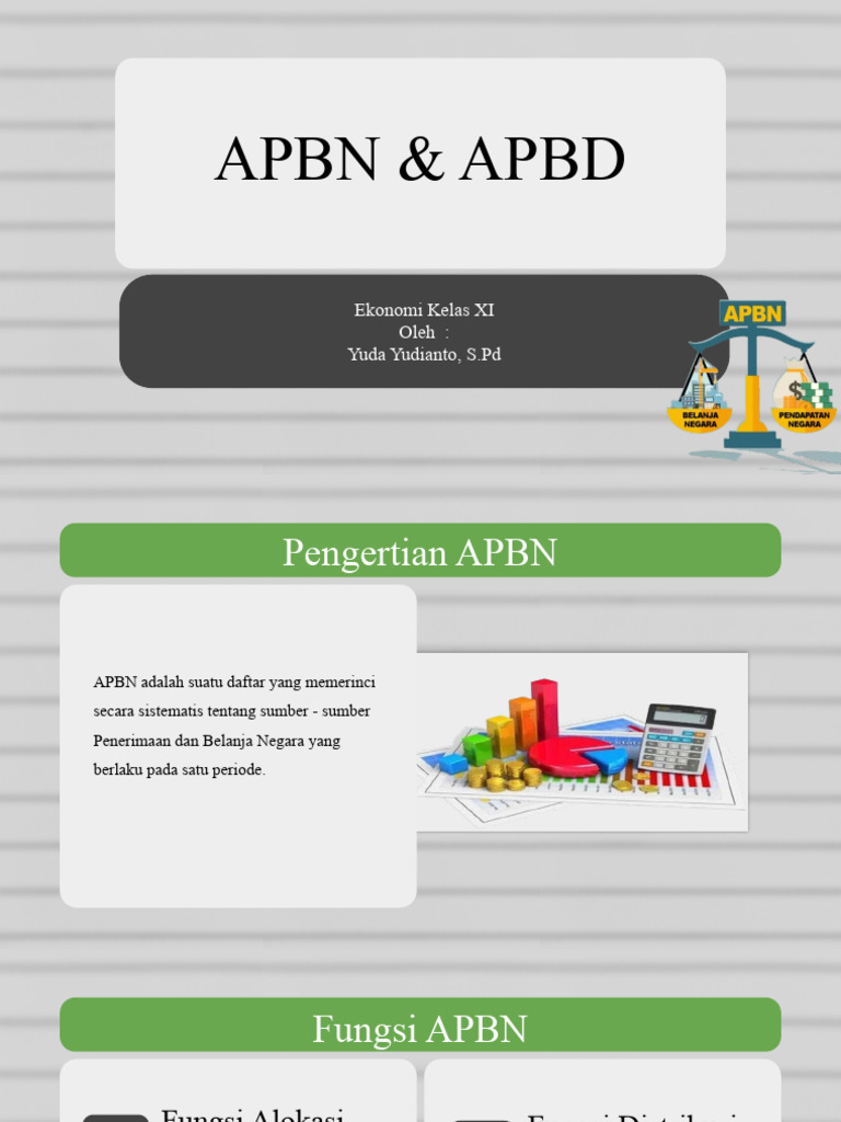 APBN dan APBD: Fungsi dan Struktur | PDF | Pengelolaan Keuangan & Uang