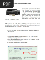 Reset Ink Levels Epson L210 | PDF