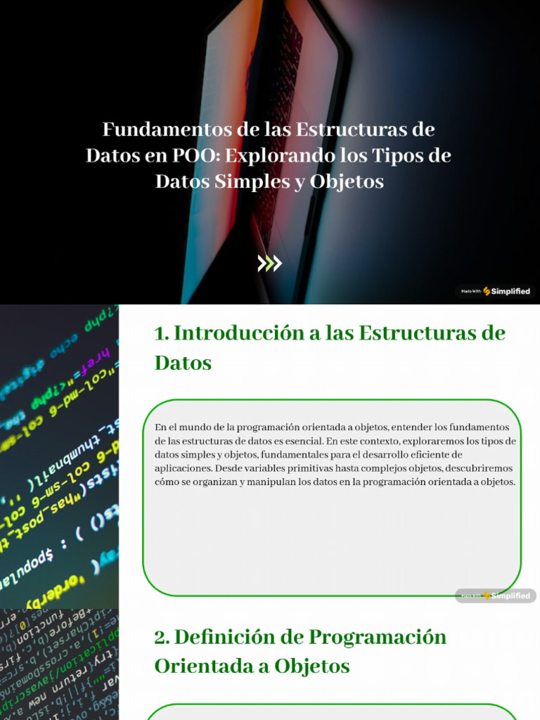 Arreglos de tipos de datos simples y objetos | PDF Arreglos de tipos de datos simples y objetos | PDF