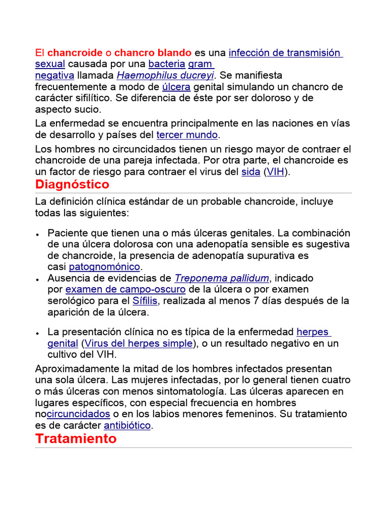 Chancroide | PDF