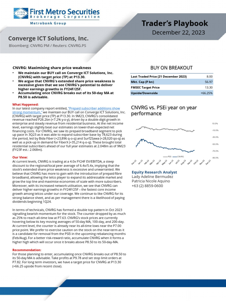 Converge Technical Analaysis From Firstmetro | PDF Converge Technical Analaysis From Firstmetro | PDF
