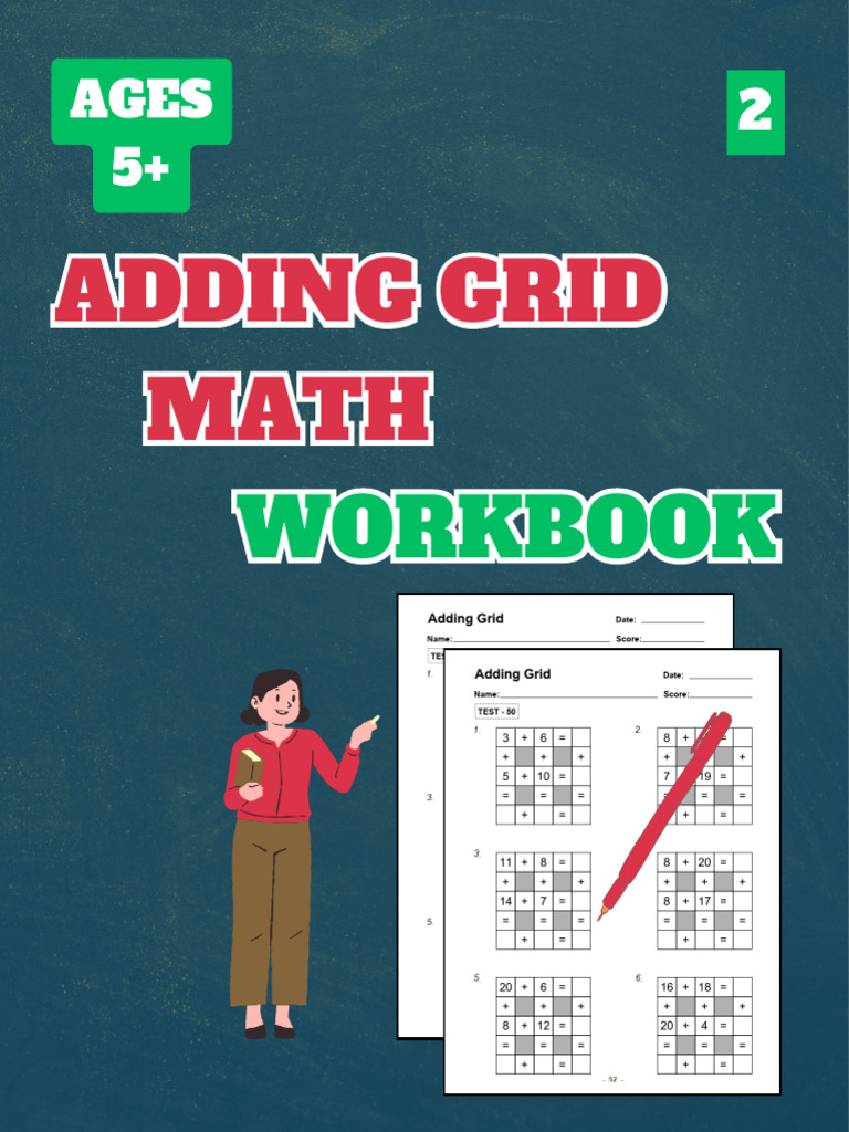 Adding Grid Math Workbook, Level 2 | PDF