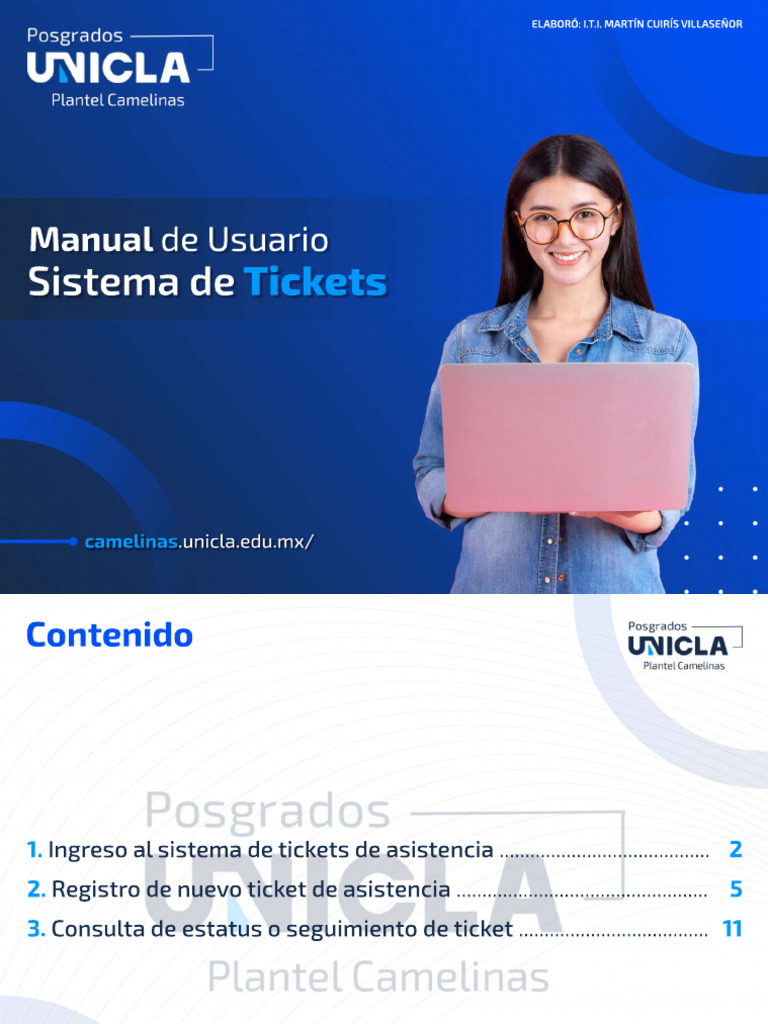 MANUAL DE USUARIO SISTEMA DE TICKETS POSGRADOS CAMELINAS - Compressed | PDF