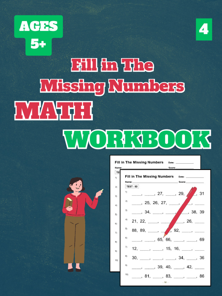 Missing Numbers Math Workbook | PDF