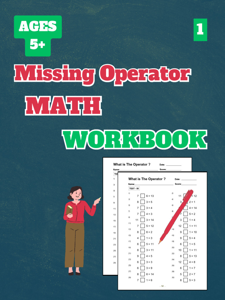 Missing Operator Math Workbook, Level 1 | PDF