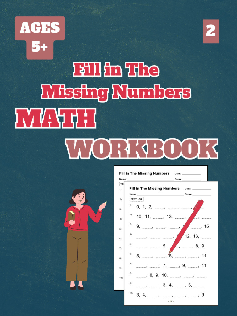 Fill in the Missing Numbers Math Workbook, Level 2 | PDF