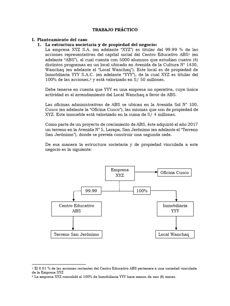Actividad Evaluada M&A | PDF | Finanzas y dinero