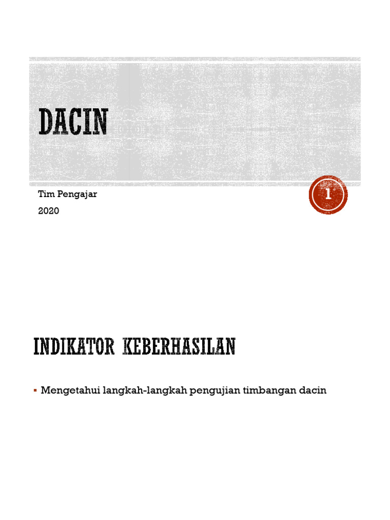4 Timbangan Dacin | PDF
