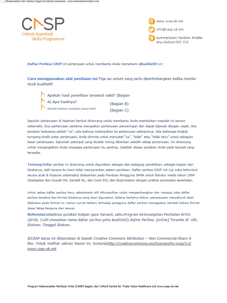 casp-qualitative-studies-checklist KELP 1 | PDF