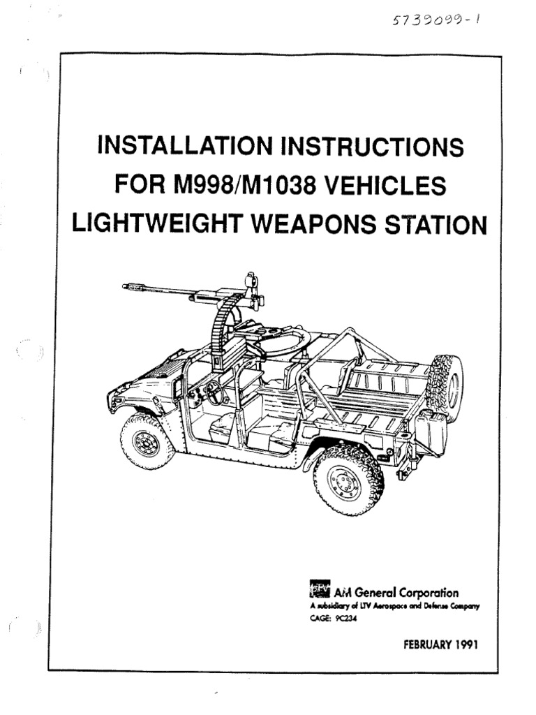 HMMWV_Lightweight_Weapons_Station_LWWS_Installation | PDF