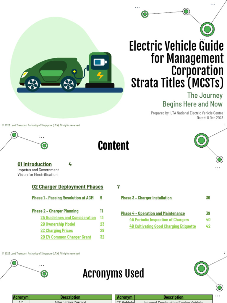 Electric Vehicle Guide For MCSTs | PDF