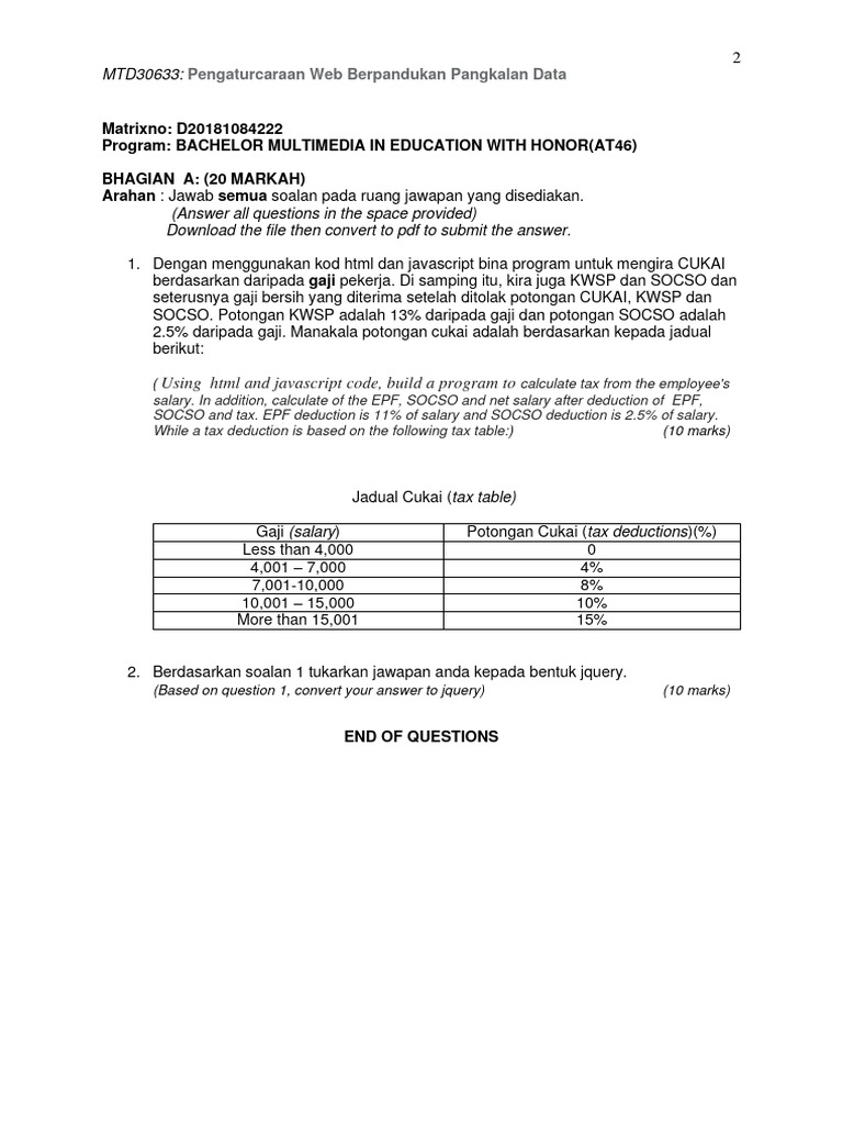 Amalin Quiz 2 | PDF
