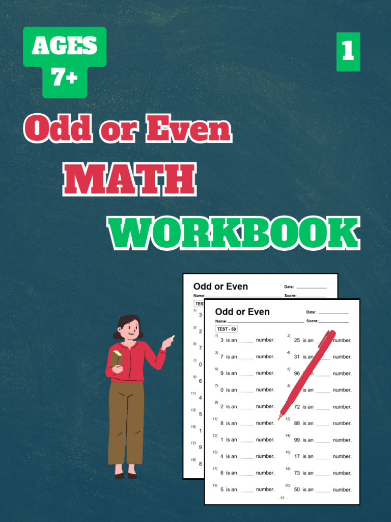 Odd or Even Math Workbook, Level 1 | PDF | Teaching Methods & Materials