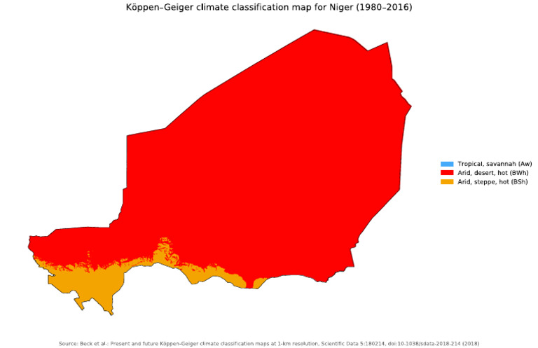 wikipediacommons662Koppen-Geiger Map NER Present - SVG | PDF