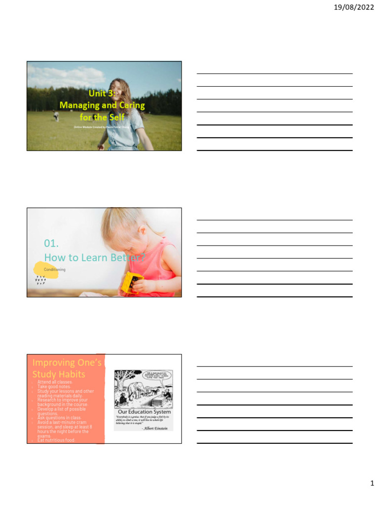 Unit 3 - Managing and Caring For The Self | PDF | Career & Growth ... Unit 3 - Managing and Caring For The Self | PDF | Career & Growth ...