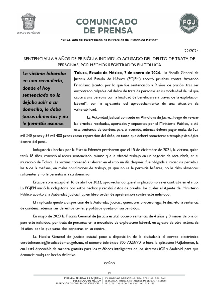 Comunicado 22 2024 | PDF