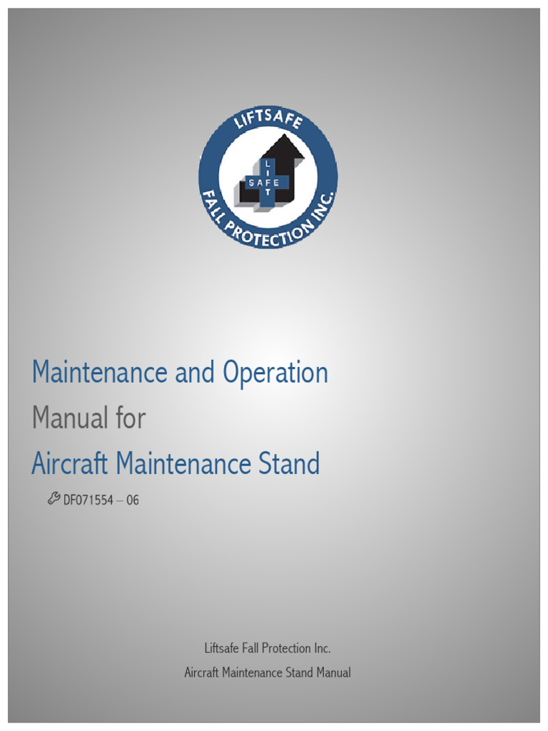 Aircraft Maintenance Stand Manual | PDF