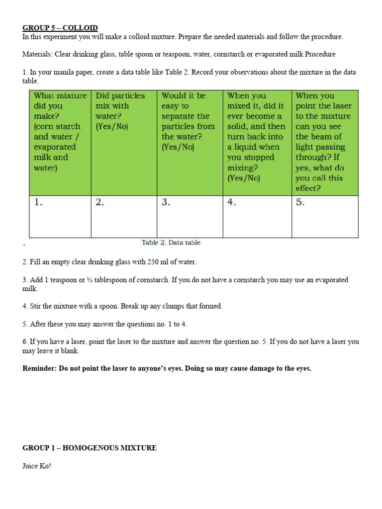 Experiment Day | PDF