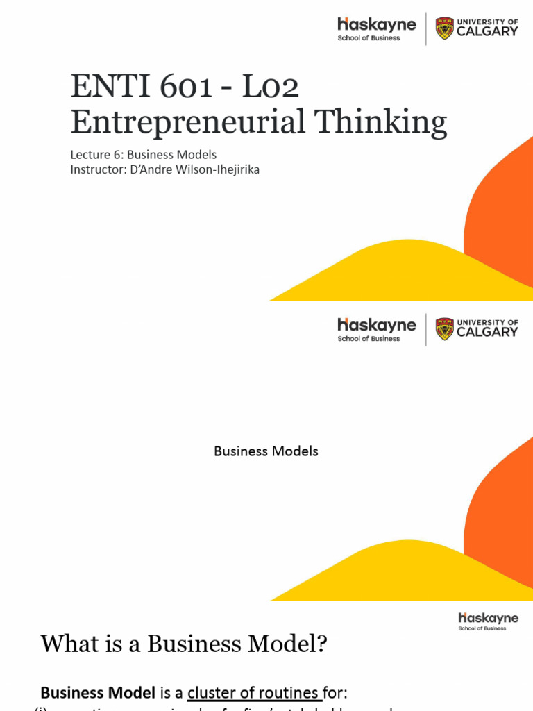 L6 Business Models | PDF
