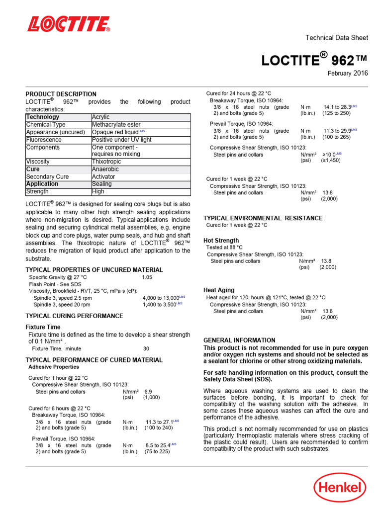 LOCTITE-962-en_GL | PDF